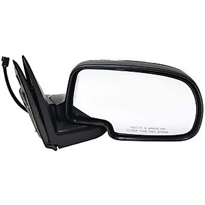 Kool Vue Right Power Non-Heated Door Mirror Compatible With Chevrolet Silverado 1500 1999-2002 Without Puddle Lamp Chrome Extended Cab & Standard Cab