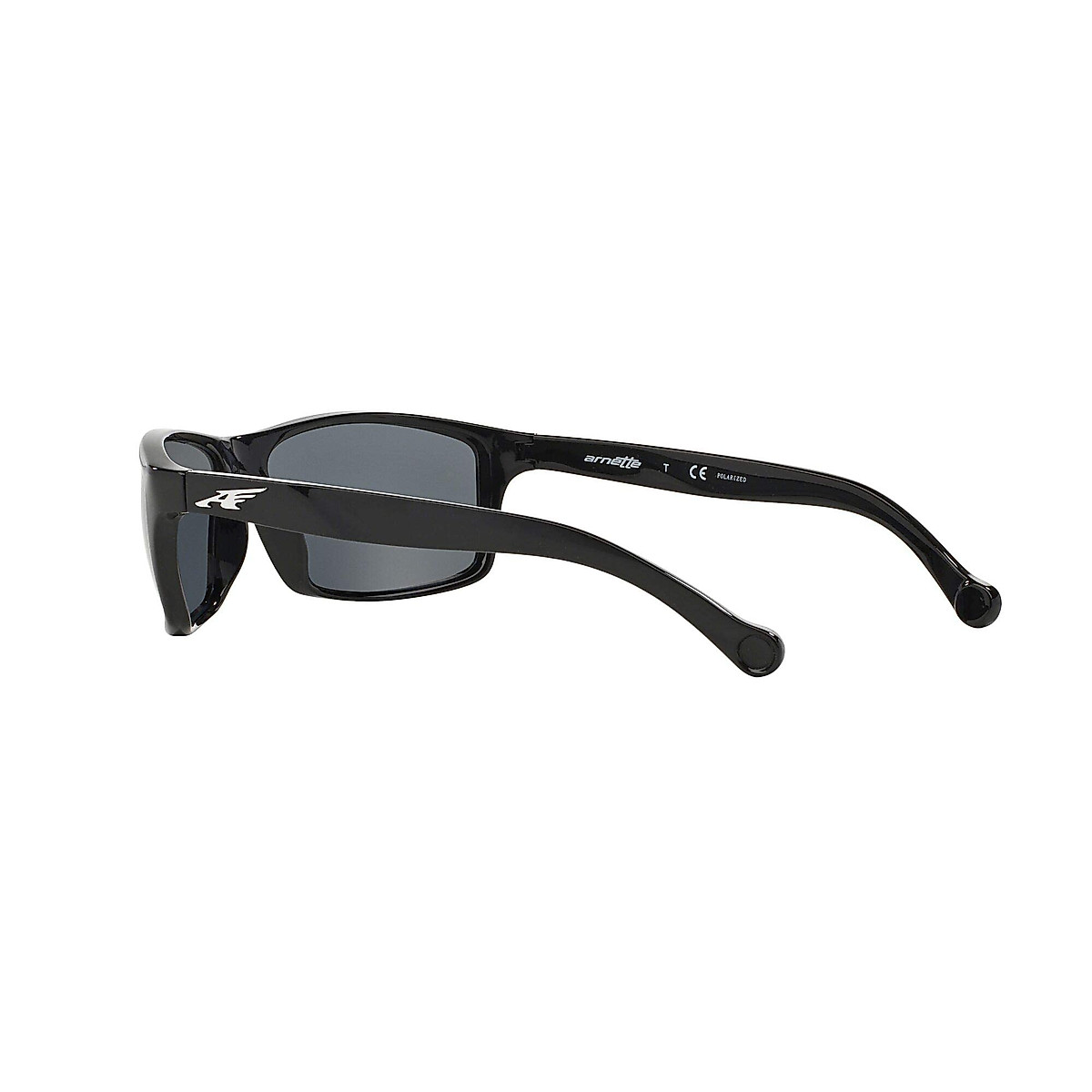 Arnette AN4207 Boiler Rectangular Sunglasses, Black/Grey Polarized, 61 mm