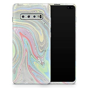DesignSkinz Marbleized Swirling Colors v2 Protective Vinyl Decal Wrap Skin Cover Compatible with The Samsung Galaxy S20 (Screen Trim & Back Glass Skin)