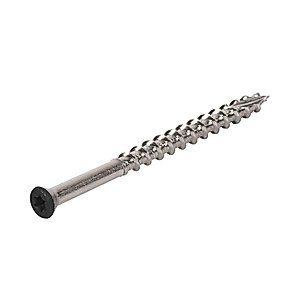 DeckWise #8x2-1/2" Stainless Steel Trim-Head Deck Screws, T15 Head, Covers 50 Sq. Ft. of Decking (100 Pack)