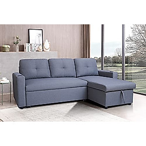 Devion Furniture LFD Sofabed, Gray