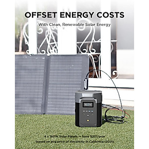 EF ECOFLOW Portable Power Station DELTA Max 2000, 2016Wh Expandable Capacity, 1.8H to Full Charge, Solar Generator for Home Backup, Emergency, Outdoor Camping(Solar Panel Optional)