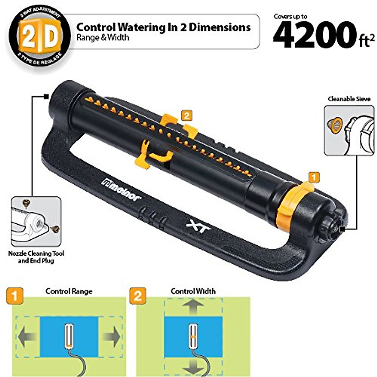 Melnor XT4100 XT Turbo Oscillating Sprinkler