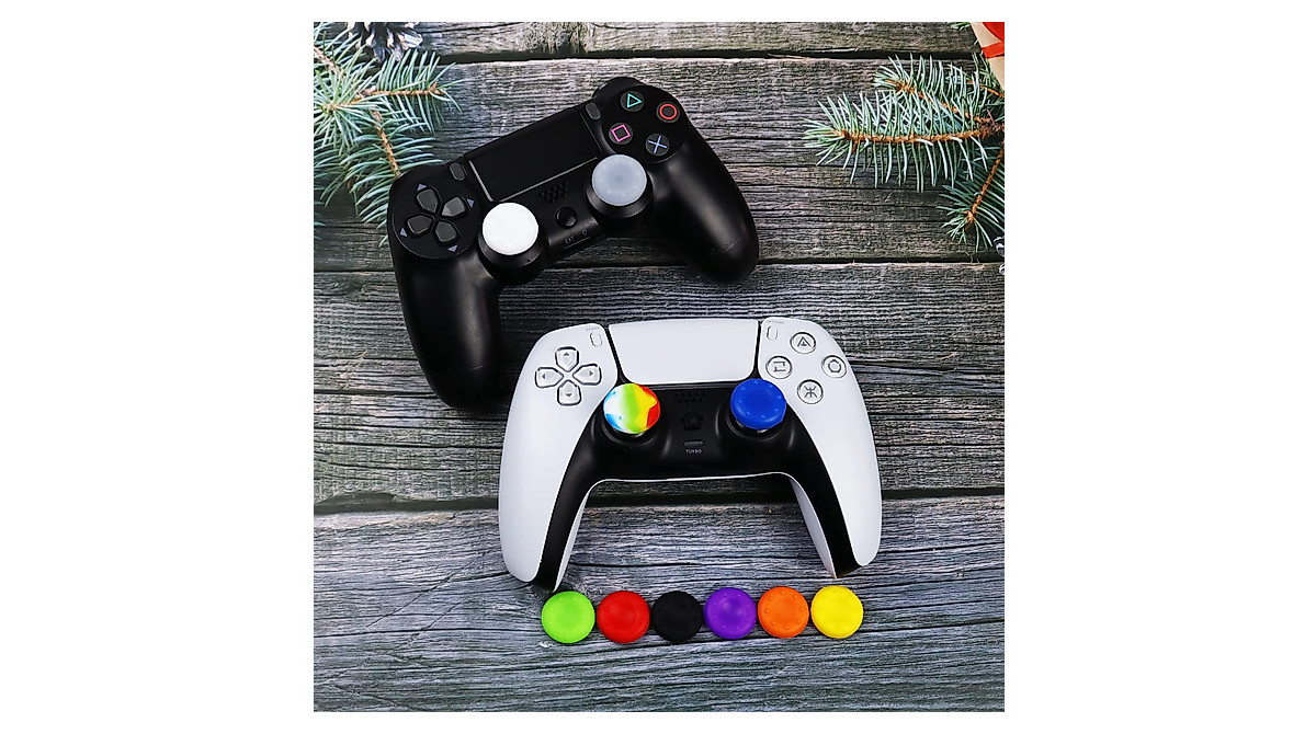 36pcs Silicone Joystick Grips for PS5, PS4, Xbox Controllers