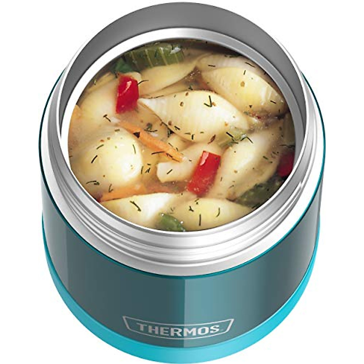 THERMOS FUNTAINER 10 Ounce Stainless Steel Vacuum Insulated Kids Food Jar, Teal