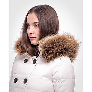 Futrzane Classic Hood Trim - Faux Fur Trim for Hood Replacement - Fur Attachment (M, Bronze Classic)