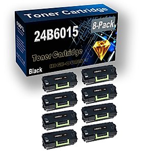 Kolasels Remanufactured Toner Cartridge Replacement for 24B6015 for M5155 M5163 M5170 XM5163 XM5170 Printer (8-Pack Black)
