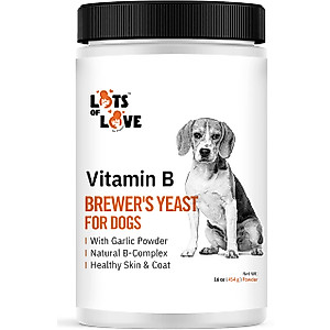Lots of Love Bundle Set of 3 - Pancreatic Digestive Enzymes for Dog & Cat (8 oz Powder), Dog Probiotic Chewable Tablet (60 Tablets) and Brewer's Yeast Powder for Dogs for Healthy Skin and Coat (8 oz)