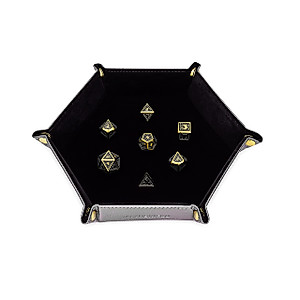 TitanShield Premium Easy-Assemble Magnetic Dice Tray for Rolling (Metal Dice, DND) in Galaxy