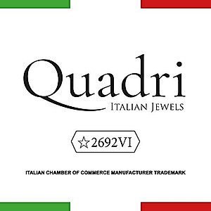 QUADRI Figaro Sterling Silver Chain for Men – 7 mm Mens Necklaces Chains, Men's Solid Real Italian Link Chain 22 Inch, Cadena de Plata 925 para Hombre, Diamond Cut Made in Italy, Gift Box