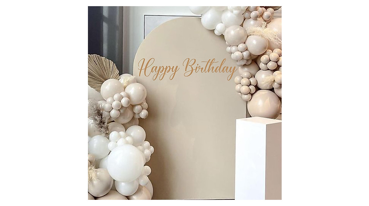 Happy Birthday Decal for Balloon Arch Decor