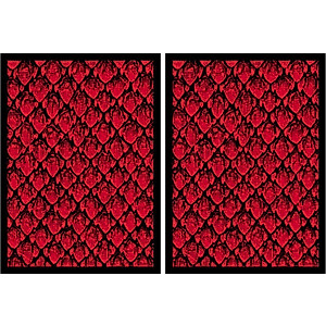 100 Legion Supplies Deck Protector Sleeves Matte Red Dragonhide