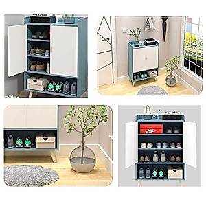 GDLMA Storage Cabinet, Blue Sideboard,Multi-Function Shoes Case for Hallway,Dining Room,Kitchen or Bedroom