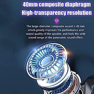 T2 Gaming Headset Bluetooth Headphone Sporting Game Luminous Dual Mode Bluetooth Headphones 5.2 Can Support Tf- Card Mode Earmuffs Light Weight