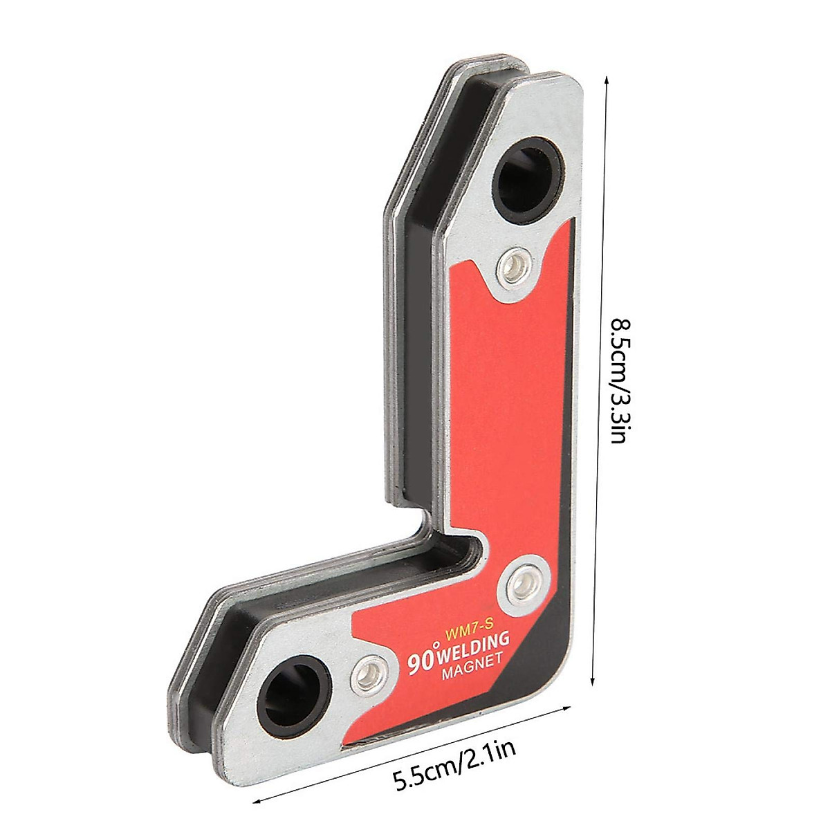 2pcs Magnetic Welding Holder, Strong Magnetic Welding Positioner Welding Magnet Arrows Welder Holder Support 30 60 90 Angles for Soldering, Marking Off, Pipe Installation