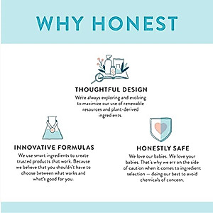 The Honest Company Clean Conscious Diapers | Plant-Based, Sustainable | Rainbow Stripes + Flower Power | Super Club Box, Size 3 (16-28 lbs), 136 Count