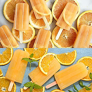 Silicone Popsicles Molds,Popcylce Molds,Food Grade Reusable Popsicle Molds for Kids,Homemade Popsicles Molds,Ice Cream Mold,Ice Pop Molds Maker with Popsicle Stick,Popsicle Bag,Funnel (Blue)