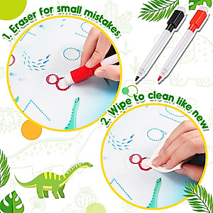 Dinosaur Toys for Kids 3-5, My Preschool Busy Book Montessori Toys for 3 4 5 6 7 Year Old Boys Girls Preschool Learning Homeschool Activities Ideal Christmas Birthday Gifts for Kids Ages 2-4 5-7