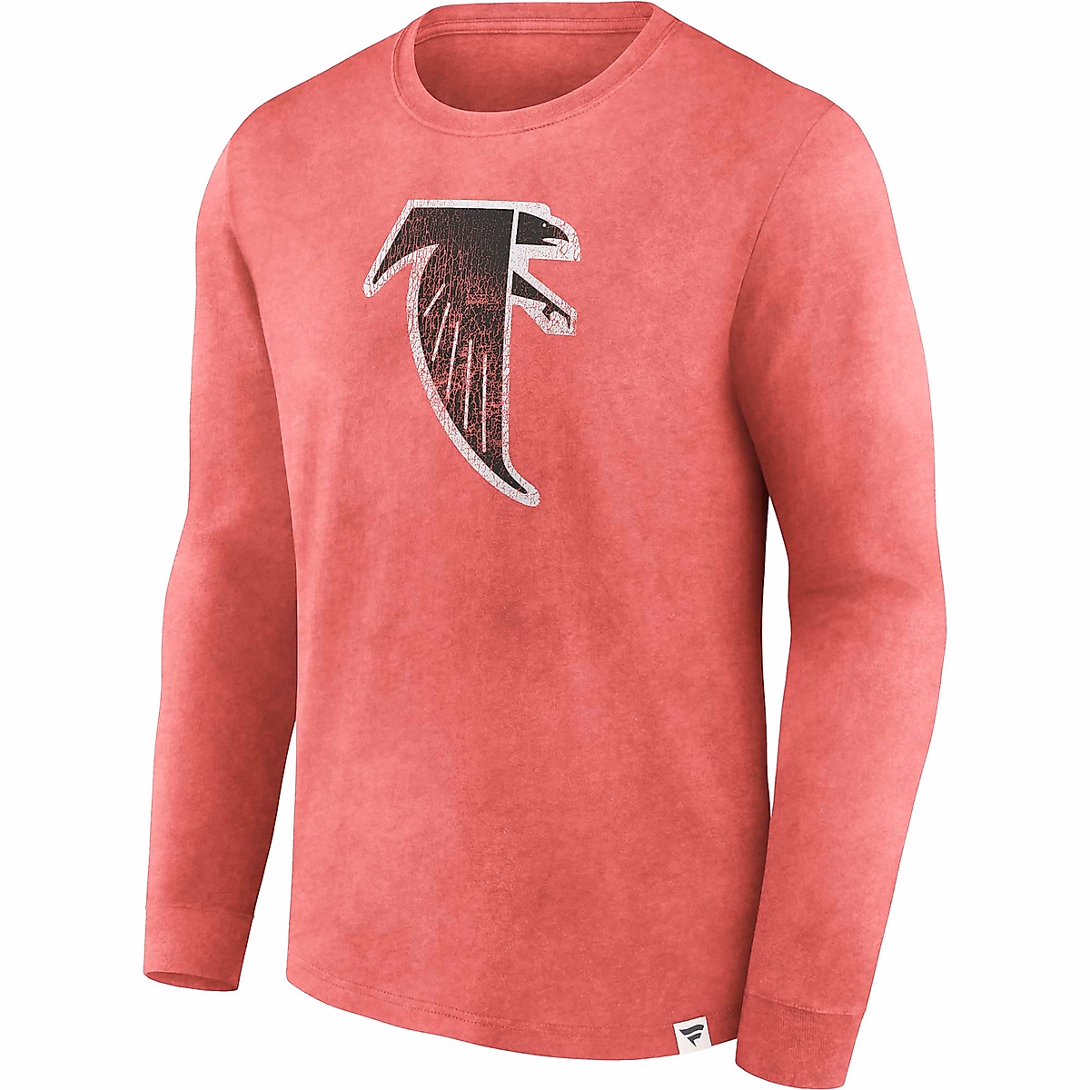 Fanatics Men's Heather Red Atlanta Falcons Washed Primary Long Sleeve T-Shirt