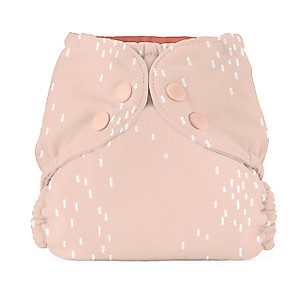 Esembly Cloth Diaper Inner (3 Pack) and Waterproof Cloth Diaper Outer Cover (Confetti), Size 1 - with Everyday Balm Diaper Cream (4 oz) - Overnight Diapers Set for Babies