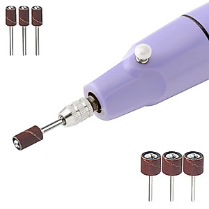 TOVOT 106PCS Drum Sander Kit 600 Grit Sanding Drum kit with 1/8 Shank Mandrel for Rotary Tools