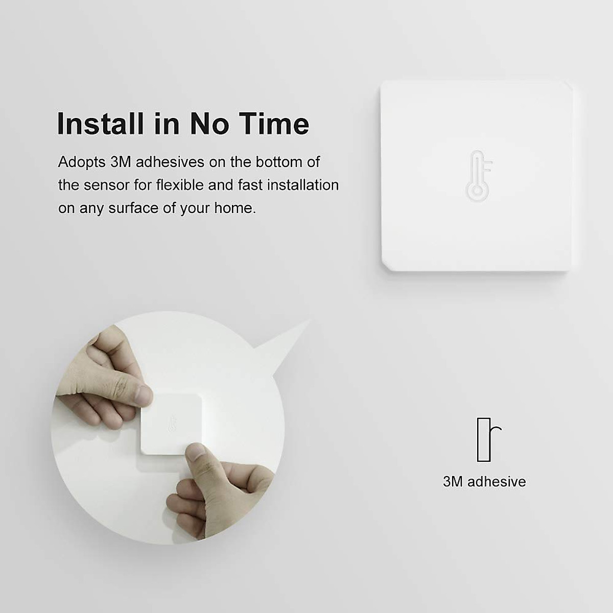 SONOFF SNZB-02 ZigBee Mini Indoor Temperature and Humidity Sensor for Checking the Room Climate, SONOFF ZigBee Bridge Required, Indoor Thermometer Hygrometer with Alert, Works with Alexa, Google Home