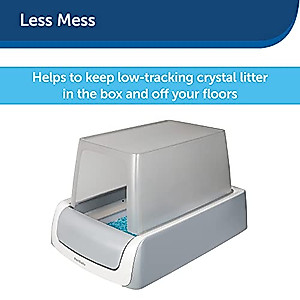 ScoopFree Self-Cleaning Litter Box Privacy Hood - Works with ScoopFree 2nd Generation and Smart Litter Boxes, Grey