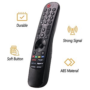 New Replacement MR21GA LG Magic Remote Control for LG Smart TV Remote with Pointer Function and Netflix Prime Video Disney+ LG Channels Buttonss [NO Voice Function]