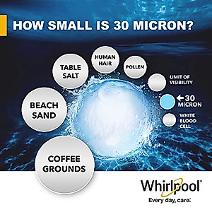 Whirlpool 2.5"x10" Sediment Water Filter Replacement Cartridge WHKF-WHPL, NSF Certified 30-Micron Rating Protects Home Appliances, Fits Whole House Filtration Housings WHKF-DWHV and WHKF-DWH, 2-Pack