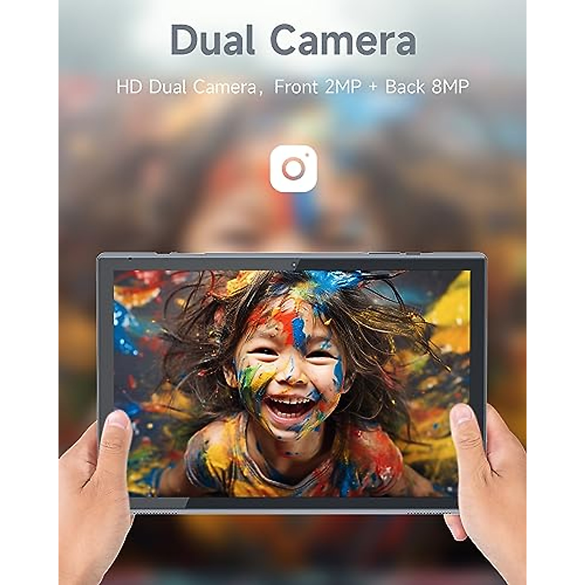 ZZB Android Tablet 10 Inch Tablets, 32GB ROM 1TB Expand，6000mah Battery, Quad-Core Processor 2GB RAM Tableta, 8MP Camera WiFi 10.1'' IPS HD Touch Screen 10 in Android Tablet.