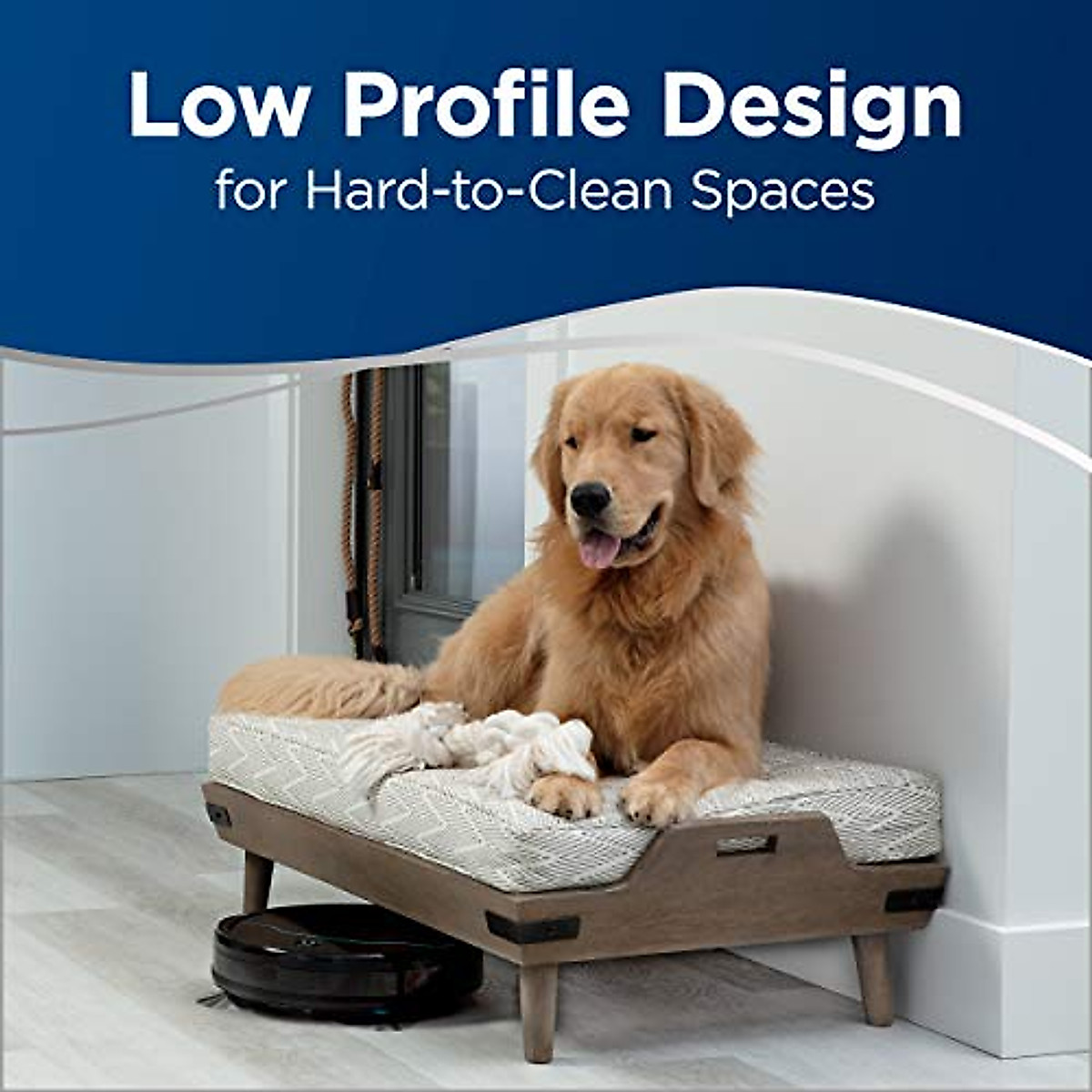 BISSELL EV675 Robot Vacuum Cleaner for Pet Hair with Self Charging Dock, 2503, Black