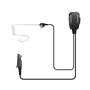 Retevis RT29 Walkie Talkie Earpiece, Compatible RT29 RT47 RT47V RT48 RB23 RB46 RT83 RT87 Ailunce HD1 Motorola EX500 GP328Plus Two Way Radio, Covert Acoustic Tube Headset with Mic(1 Pack)
