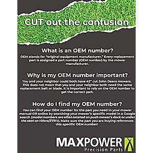 Maxpower 331731B Mulching Blade for 22 Inch Cut Poulan/Husqvarna/Craftsman Replaces 141114, 157101, 406713, 406713X431, 532141114, 532406713