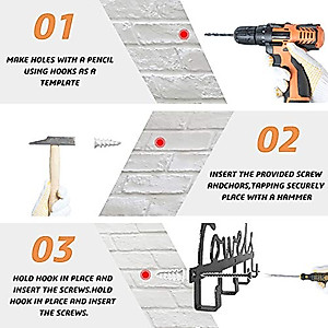 Qualward Bathroom Towel Rack for Wall Mount – Space Saving and Easy to Install Towel Holder Hooks for Bathroom Organizer Towels Robes Clothing, Kitchen, Pool(1 Pack)