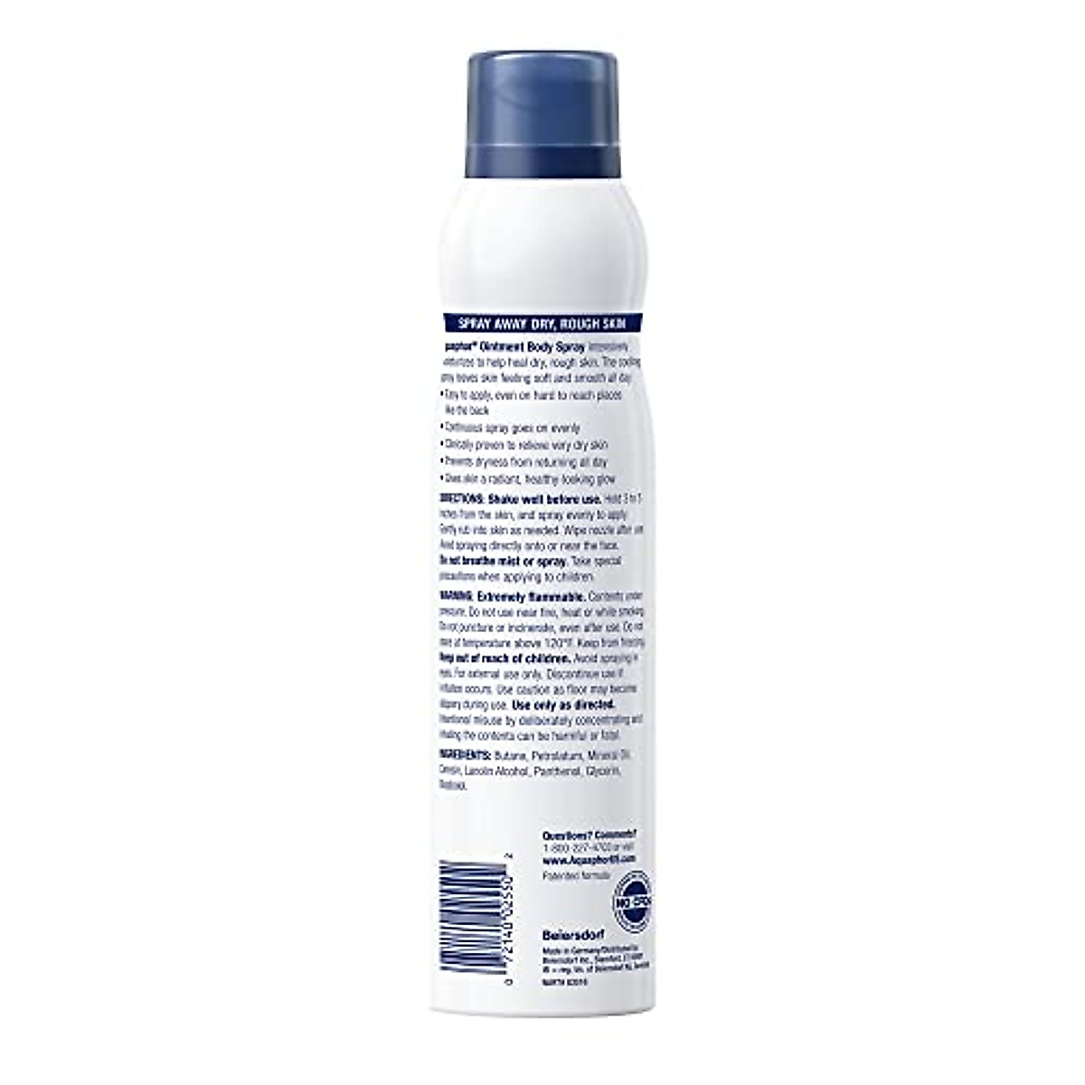 Aquaphor Healing Ointment Body Spray, Moisturizing Body Spray, 6.2 Oz Bottle