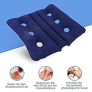 Wheelchair Cushions for Pressure Relief for Sores,Bedridden Air Inflatable Seat Cushion for Wheelchair,Anti Bedsore Seat Pad with 6 Ventilation Holes for Elderly Disabled Handicap