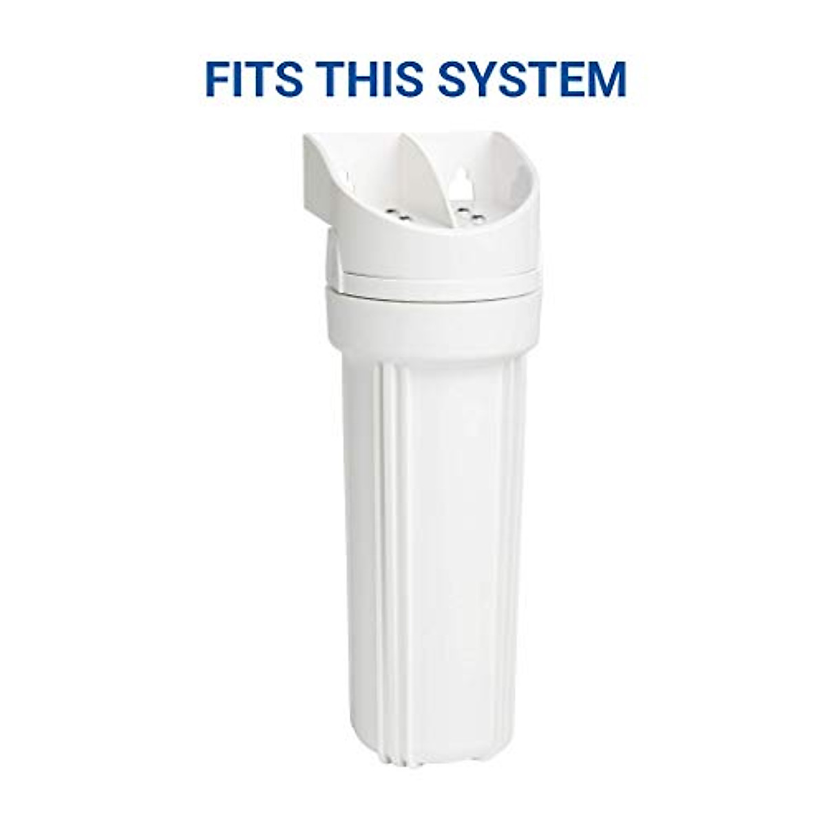 EcoPure Basic Sink Replacement (EPU2C) | NSF Certified | Universal Fit | 6-Month Filter Life, Small, Red/White