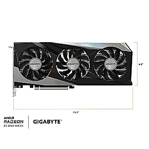 GIGABYTE Radeon RX 6750 XT Gaming OC 12G Graphics Card, WINDFORCE 3X Cooling System, 12GB 192-bit GDDR6, GV-R675XTGAMING OC-12GD Video Card