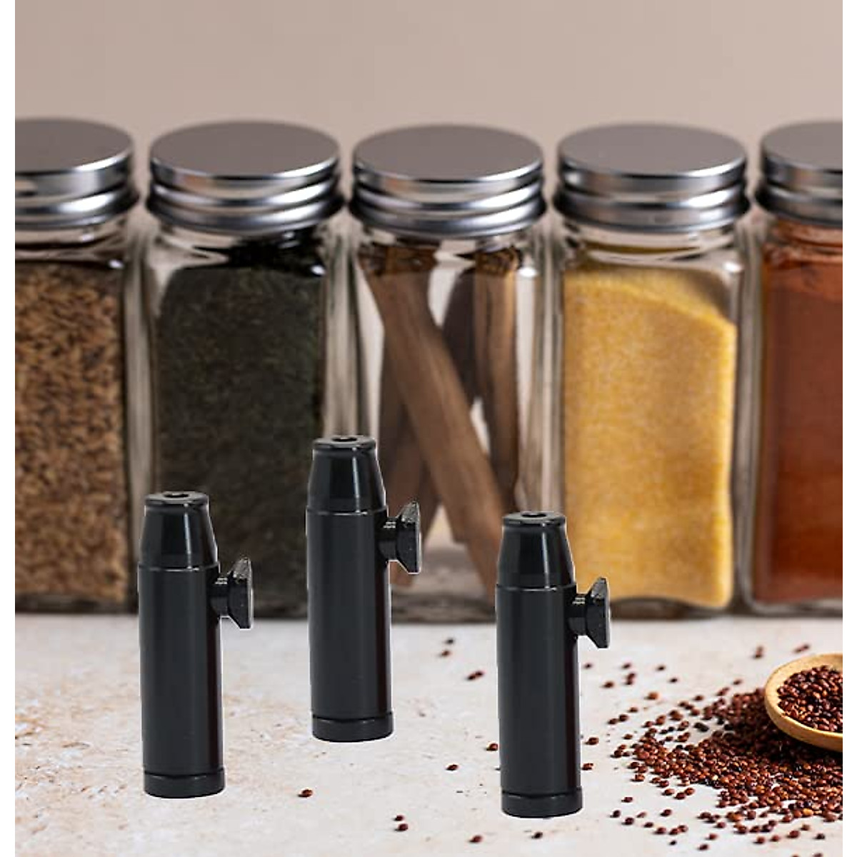 Metal Leak-Proof Portable Salt Shaker (5 Pack)