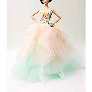 Cora Gu [Handmade Dress Fit for 12" Doll] Handmade Melon Gown/ Wedding Dress Fit for 12" Fashion Doll(Dolls' not Included)