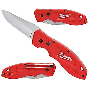 Milwaukee 48-22-1990 FASTBACK Smooth Folding Knife Stainless Steel
