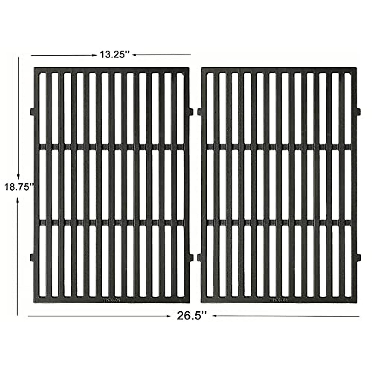 Uniflasy 18.75" 66095 Cooking Grate for Genesis II 300 and Genesis II LX 300 Series Gas Grills, Genesis ii E-310, Genesis ll LX E-340/S-340, Genesis ll S-310, Grill Grates for Weber 66802 66805