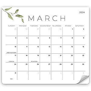 Beautiful 2023 Magnetic Fridge Calendar - Runs Until July 2024 - The Perfect Monthly Calendar With Greenery Designs for Easy Organizing