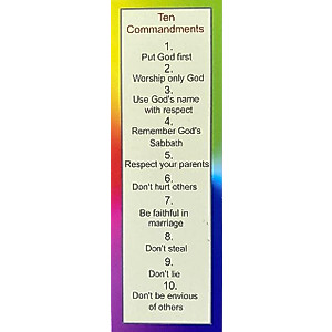 Thelma's Shop Ten Commandments Bookmarks for Kids and Adults Church Gifts Religious (50 Count)