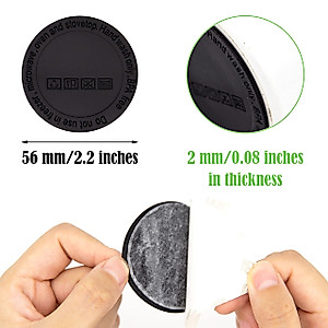 20 Pack Silicone Bottoms for Tumblers, Rubber Bottom for Sublimation Tumblers Protective Anti-Slip Rubber Bottom with 3M Adhesive for Wine Tumblers, Skinny Straight Tumblers, and Mason Jars (2.2 in)