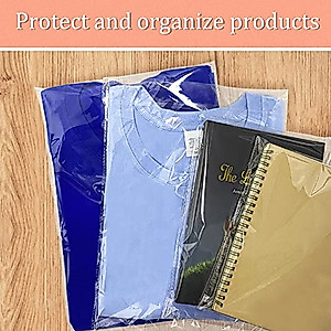 Morepack Large Self Sealing Cellophane Bags Self Adhesive,10x13 Inches Clear Resealable Cellophane Plastic Bags for Packaging Clothes, T-Shirts, Pants,200Pieces