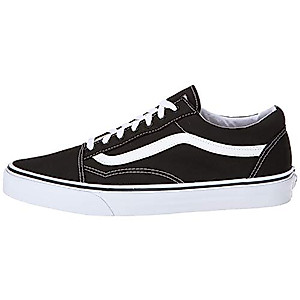 Vans Men's Old Skool Sneaker, Canvas - Black/True White, Size 10