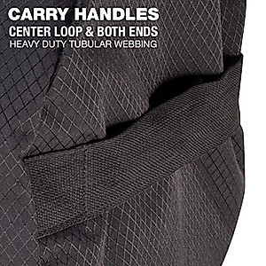 North Star Sports SD1224 Diamond Ripstop Standard Duffle Gear Bag 12"H x 12"W x 24"L, 44 Liter, Midnight Black Duffel Northstar Bags