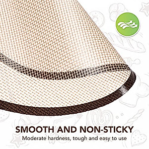 Tofficu Glass Fiber Baking Mats for Dutch Oven Bread Baking Non- Stick Dough Bread Sling Baking Mat Long Handles Sling Baking Mat for Transfer of Dough