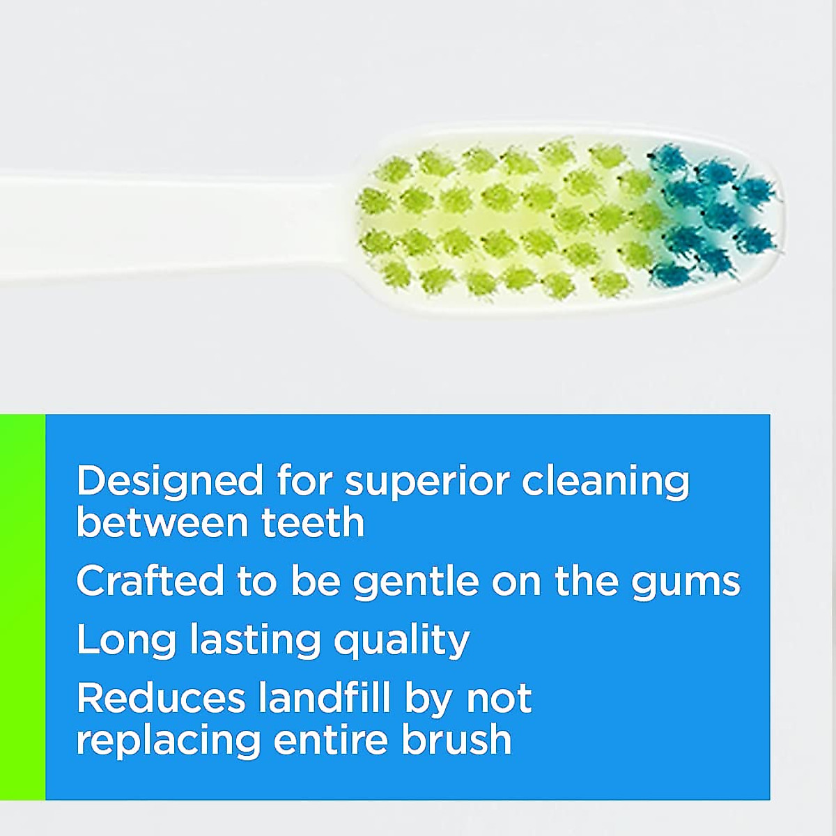 Voom Sonic - Go 1 Replacement Heads | Replacement Brushes | Advanced Bristle Technology| Soft DuPont Nylon Bristles | Oral Care, 4 Count (Pack of 1)